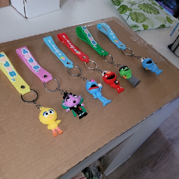 Storage & Organization | 6 Sesame Street 3d Keychains | Poshmark